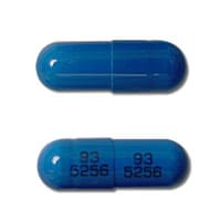 Pill Finder: 93 5256 93 5256 Blue Capsule-shape - Medicine.com
