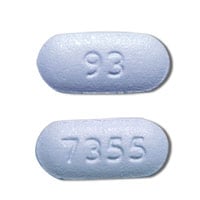 Pill Finder: 93 7355 Blue Elliptical / Oval - Medicine.com
