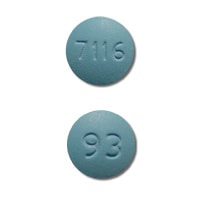 Pill Finder: 7116 93 Blue Round - Medicine.com