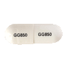Pill Finder: GG 850 GG 850 White Capsule-shape - Medicine.com