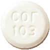 Pill Finder: cor 103 White Round - Medicine.com