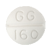 Pill Finder: GG 160 White Round - Medicine.com