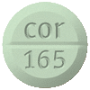Pill Finder: cor 165 Green Round - Medicine.com