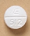 Pill Finder: E 512 White Round - Medicine.com