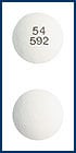 Pill Finder: 54 592 White Round - Medicine.com