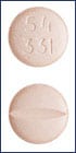 Pill Finder: 54 331 Peach Round - Medicine.com