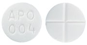 Pill Finder: APO 004 White Round - Medicine.com