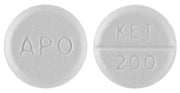Pill Finder: APO KET 200 White Round - Medicine.com