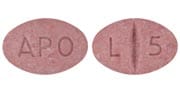 Pill Finder: APO L 5 Red Elliptical / Oval - Medicine.com
