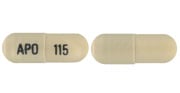 Pill Finder: APO 115 Beige Capsule-shape - Medicine.com