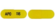 Pill Finder: APO 116 Yellow Capsule-shape - Medicine.com