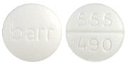 Pill Finder: barr 555 490 White Round - Medicine.com
