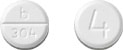 Pill Finder: b 304 4 White Round - Medicine.com
