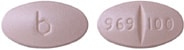 Pill Finder: b 969 100 Brown Elliptical / Oval - Medicine.com