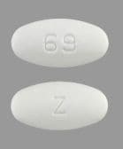 Pill Finder: Z 69 White Elliptical / Oval - Medicine.com