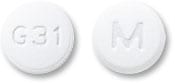 Pill Finder: M G 31 White Round - Medicine.com