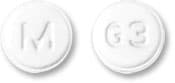 Pill Finder: M G3 White Round - Medicine.com