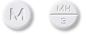 Pill Finder: M MH 3 White Round - Medicine.com