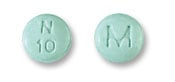 Pill Finder: M N 10 Green Round - Medicine.com