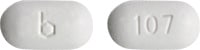 Pill Finder: b 107 White Elliptical / Oval - Medicine.com