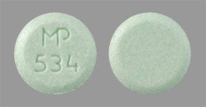 Pill Finder: MP 534 Green Round - Medicine.com