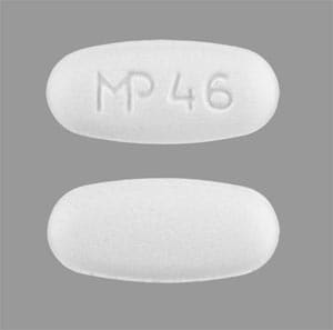 Pill Finder: MP 46 White Elliptical / Oval - Medicine.com