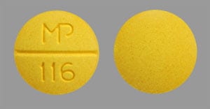 Pill Finder: MP 116 Yellow Round - Medicine.com