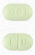 Pill Finder: L U D01 Green Elliptical / Oval - Medicine.com