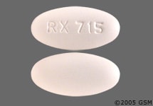 Pill Finder: RX 715 White Elliptical / Oval - Medicine.com