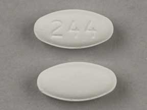 Pill Finder: 244 White Elliptical / Oval - Medicine.com
