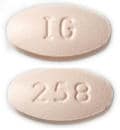 Pill Finder: IG 258 White Elliptical / Oval - Medicine.com