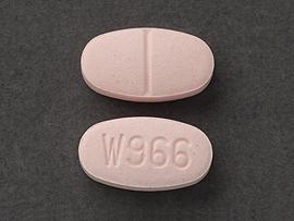 Pill Finder: W966 Pink Elliptical / Oval - Medicine.com