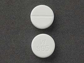 Pill Finder: W 905 White Round - Medicine.com