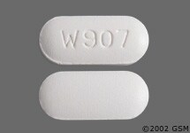 Pill Finder: W 907 White Elliptical / Oval - Medicine.com