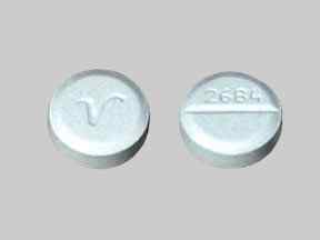 Pill Finder: V 2684 Blue Round - Medicine.com