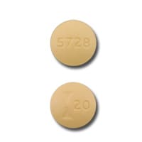 Pill Finder: Logo 20 5728 Beige Round - Medicine.com