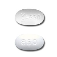 Pill Finder: Logo 4330 850 White Elliptical / Oval - Medicine.com