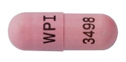 Pill Finder: WPI 3498 Pink Capsule-shape - Medicine.com