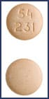 Pill Finder: 54 231 Orange Round - Medicine.com