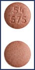 Pill Finder: 54 575 Red Round - Medicine.com