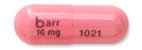 Pill Finder: barr 16mg 1021 Pink Capsule-shape - Medicine.com