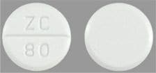 Pill Finder: ZC 80 White Round - Medicine.com