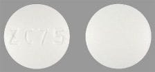 Pill Finder: ZC 75 White Round - Medicine.com