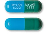 Pill Finder: MYLAN 5222 MYLAN 5222 Blue Capsule-shape - Medicine.com