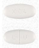 Pill Finder: LU X04 White Elliptical / Oval - Medicine.com