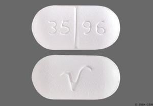 Pill Finder: 3596 V White Capsule-shape - Medicine.com