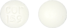 Pill Finder: cor 159 White Round - Medicine.com