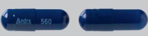 Pill Finder: Andrx 560 Blue Capsule-shape - Medicine.com