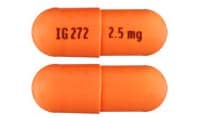 Pill Finder: IG 272 2.5mg Orange Capsule-shape - Medicine.com