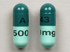 Pill Finder: A 43 500 mg Green Capsule-shape - Medicine.com